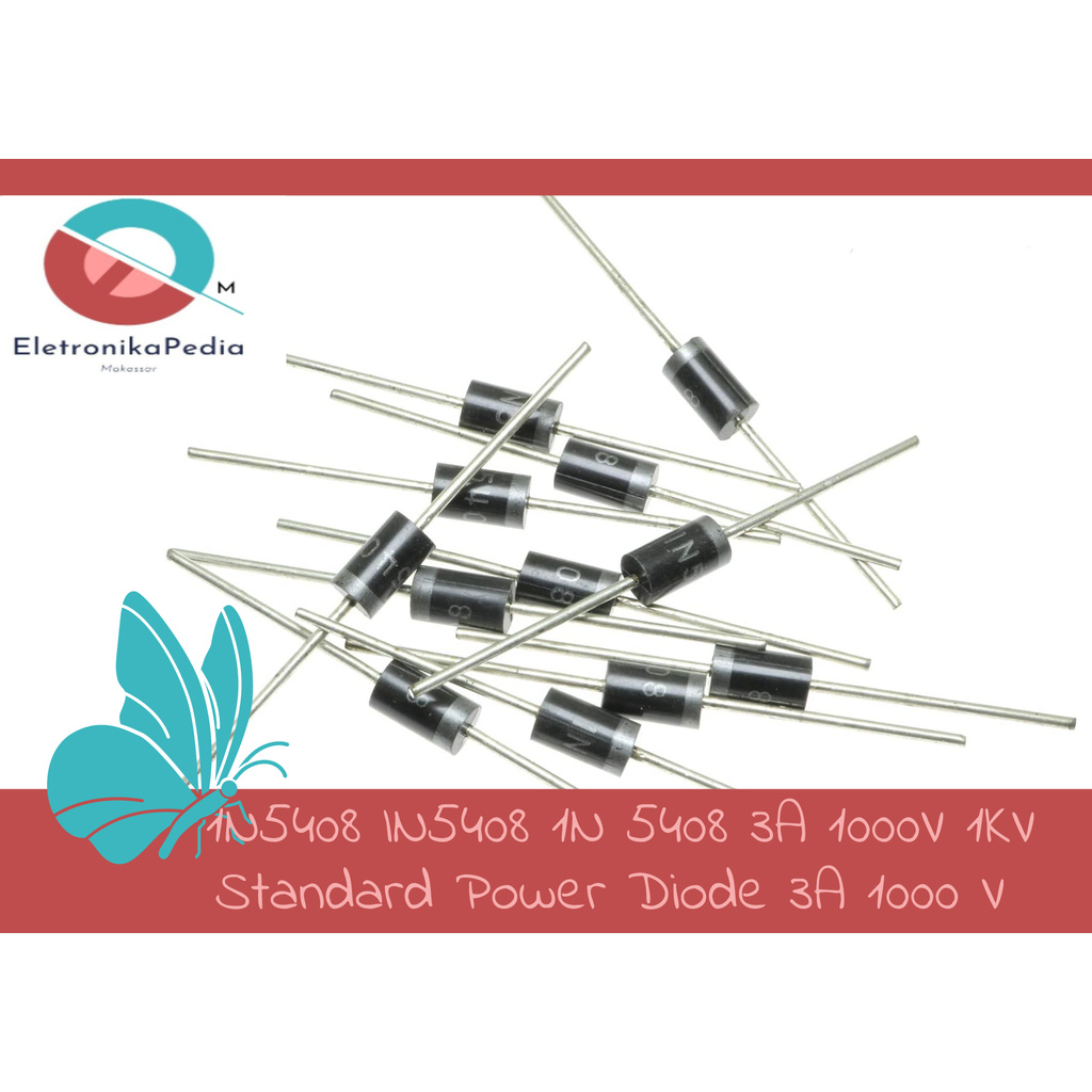 Jual 1N5408 IN5408 1N 5408 3A 1000V 1KV Standard Power Diode 3A 1000 V ...