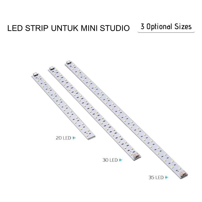 LAMPU LED LIGHTING STRIP UNTUK MINI STUDIO BOX PORTABLE STUDIO FOTO BOX ...