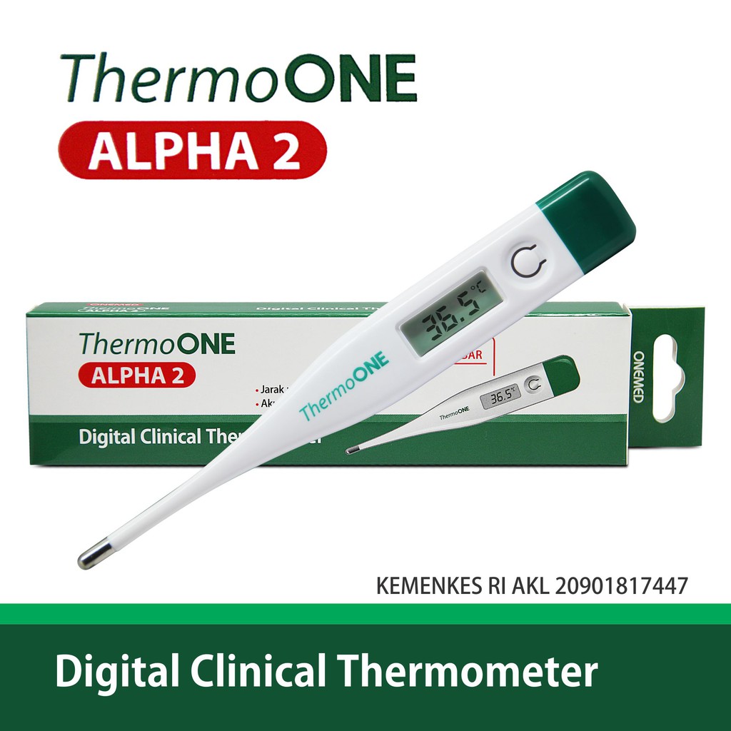 Jual Thermometer Digital Thermo One Alpha 2 OneMed | Shopee Indonesia