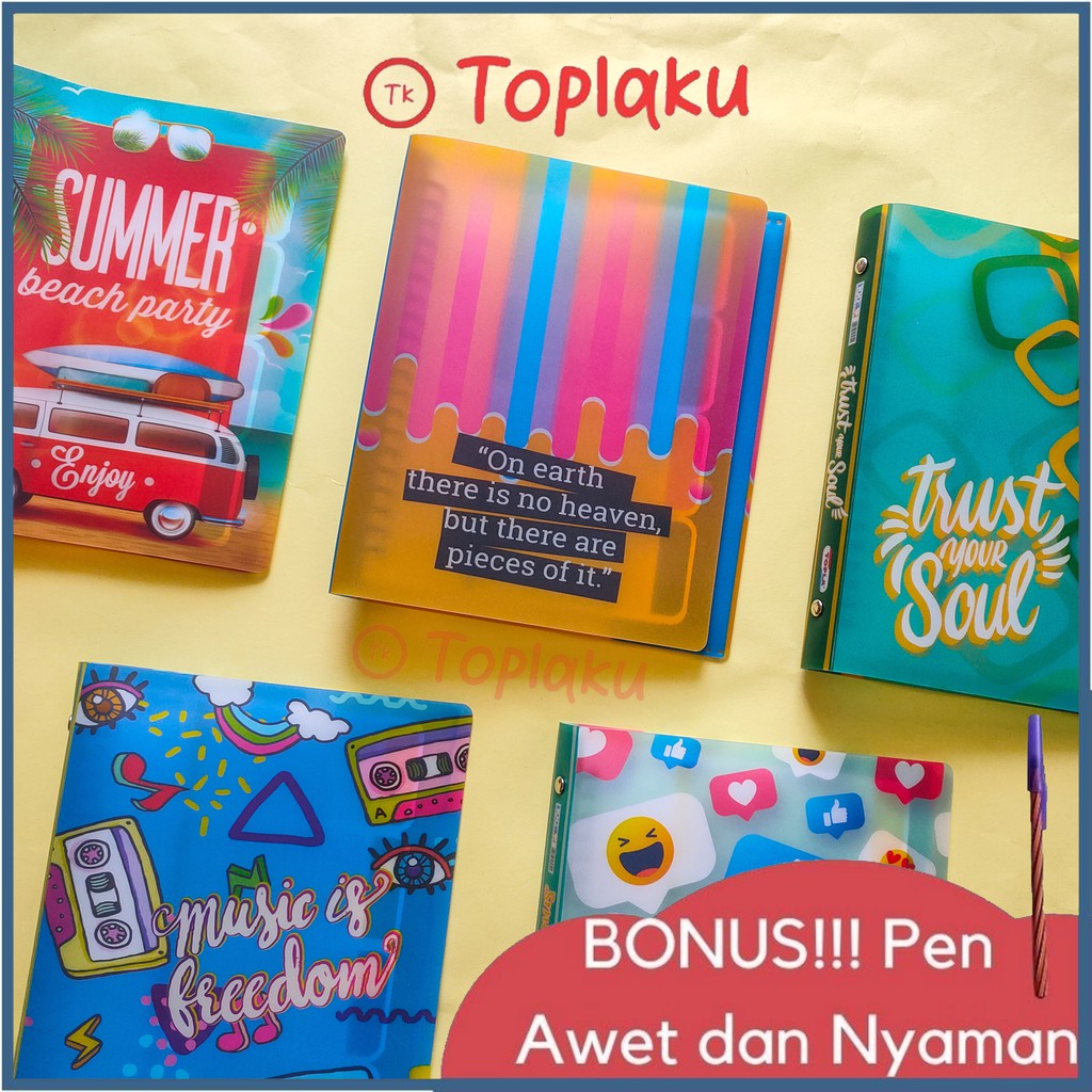Jual TOPLA Fancy Binder Notebook A5 20 Ring Binder Note Kuliah ... Jual TOPLA Fancy Binder Notebook A5 20 Ring Binder Note Kuliah ...