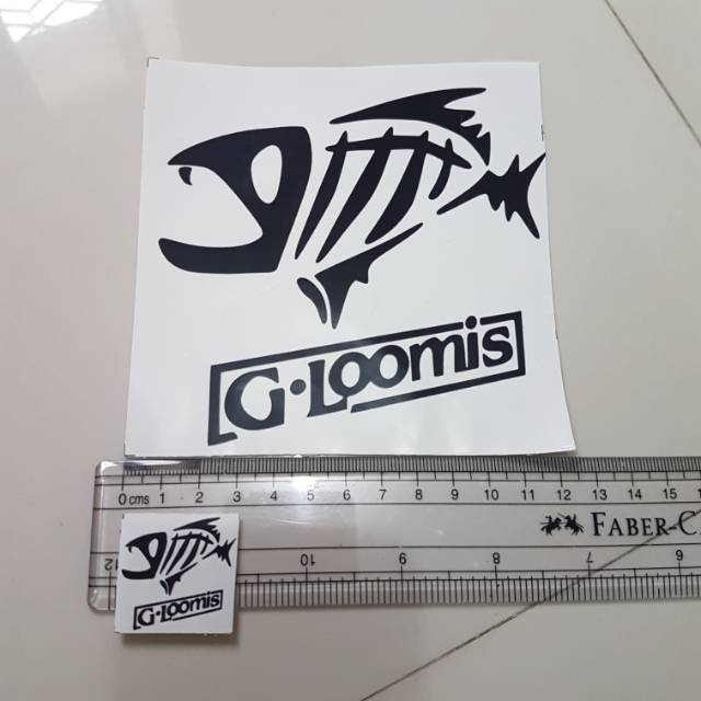 Sticker waterproof G-Loomis 2 ukuran LATAR PUTIH | Lazada Indonesia