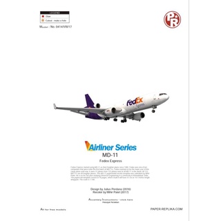 Jual Papercraft Pesawat F e d E.x MD-11, paper replika airliner series ...