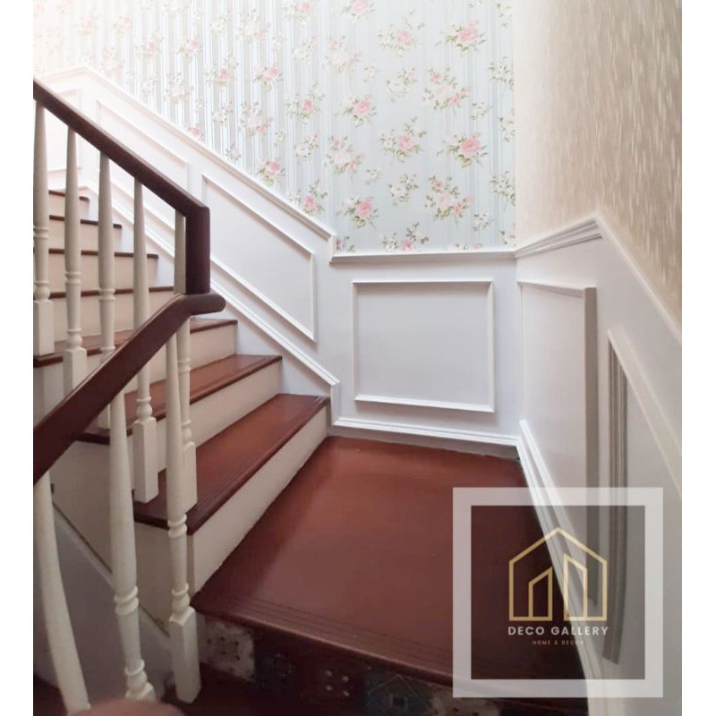 Jual wall moulding tangga pemasangan wainscoting | Shopee Indonesia
