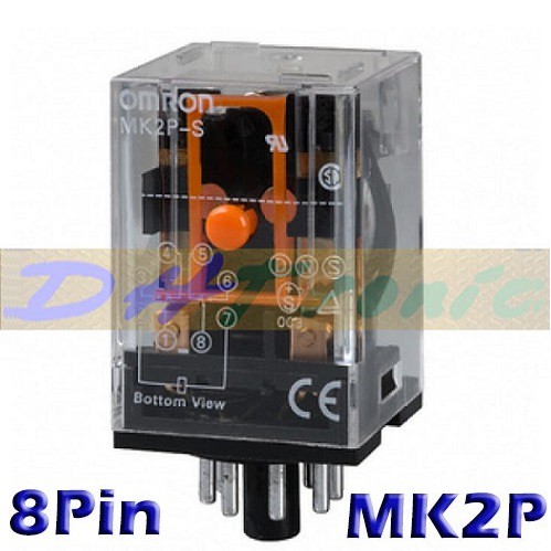 Jual Relay MK2P-1 Ac 220V 10A MK2P 8 Pin 8 Kaki Bulat 10A General Purpose Relay 8P 10 AMper 220V ...