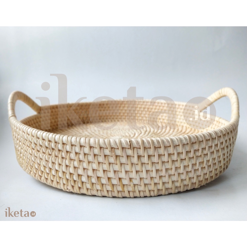 Jual Tray Bulat Rattan/Nampan Bulat Handmade Rotan | Shopee Indonesia