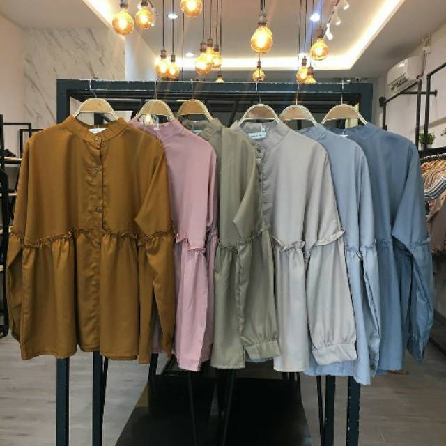 Jual Mezona Tops Mayoutfit Khaki | Shopee Indonesia