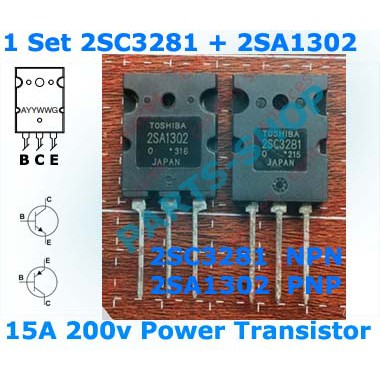 Jual 1 Set 2SC3281 2SA1302 Power Amplifier Transistor C3281 A1302 ...