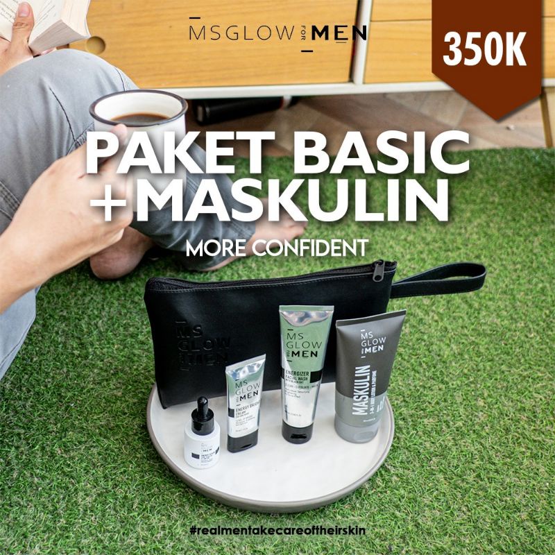 Jual (SIAP KIRIM) MS GLOW FOR MEN Paket Lengkap (Paket basic + Maskulin ...