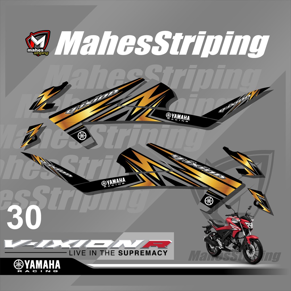 Jual Striping Vixion R All New 2017 2018 2019 2020 Variasi Sticker Stiker Skotlet Lis Motor List ...