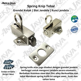 Jual Spring Knip Tebal ORIGINAL /Grendel Kodok Kotak / Slot Jendela ...