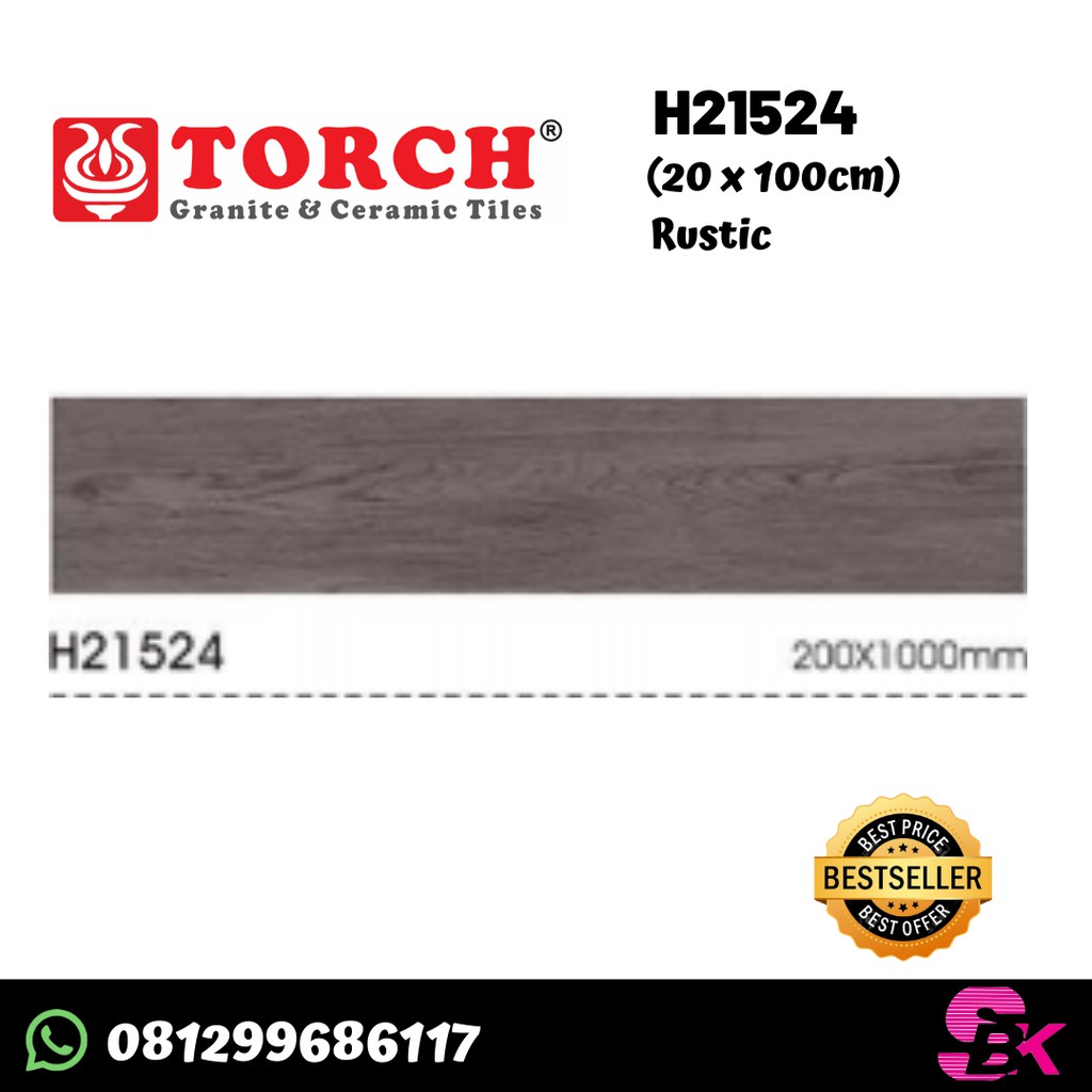 Jual Keramik Cutting Urat Kayu 20x100 Torch H Series | Shopee Indonesia