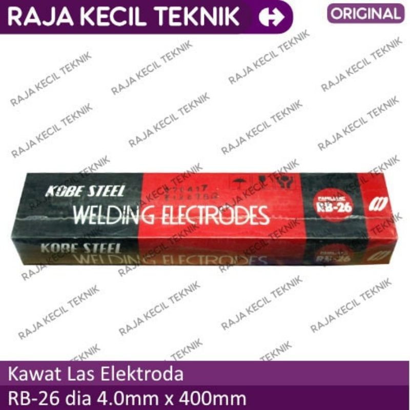 Jual Kawat Las Besi Kobe AWS E6013 RB-26 uk 4mm x400mm pack Indonesia|Shopee Indonesia