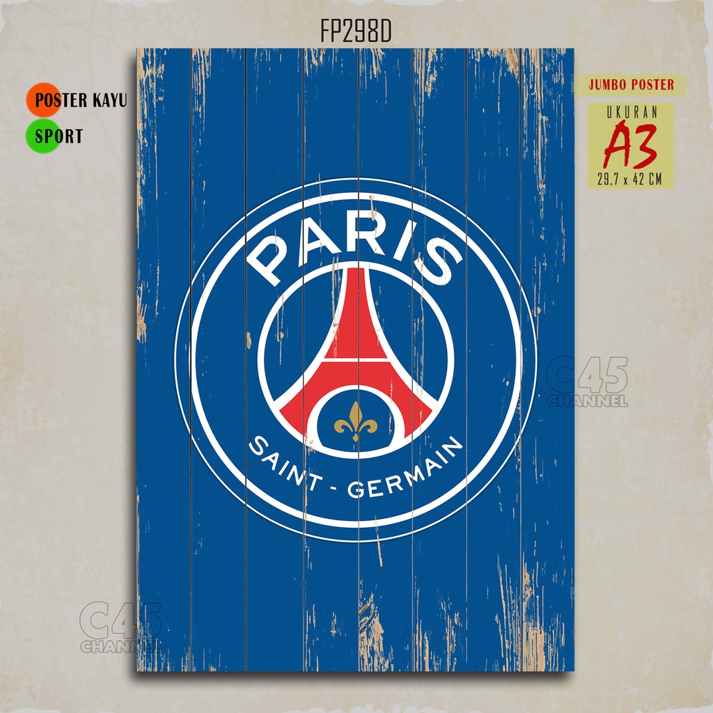 Jual Hiasan Dinding Kamar Lambang Klub PSG FC Wall Decor Sport Grup ...