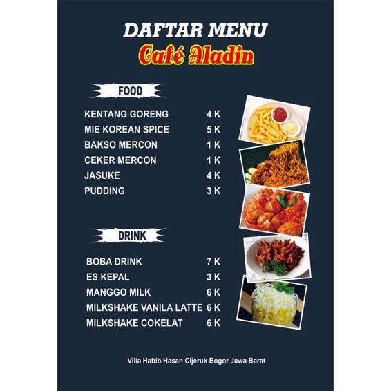 Jual DESAIN DAFTAR MENU | Shopee Indonesia