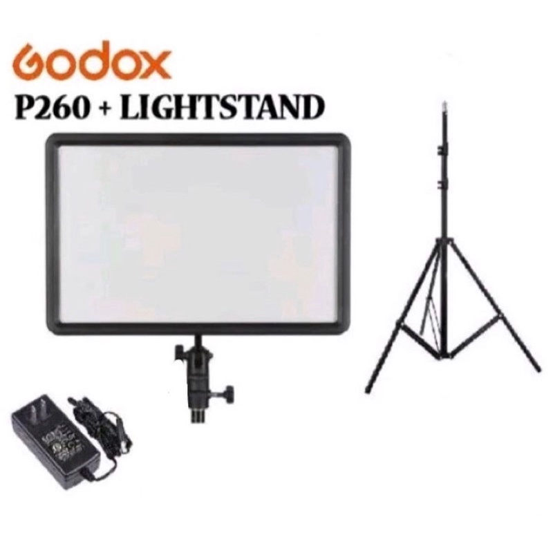 Jual LAMPU LED GODOX P260C P-260C PAKET STUDIO LIGHTING | Shopee Indonesia