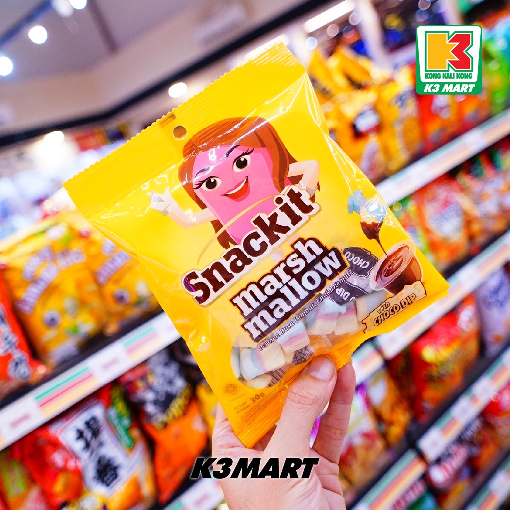 Jual Snackit Marshmallow Gaun With Choco Dip 30gr | Shopee Indonesia