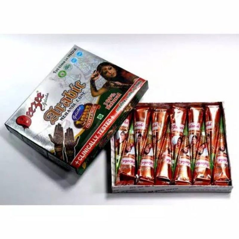 Jual Henna maroon arabic golecha / hena maron/ tato kulit | Shopee ...