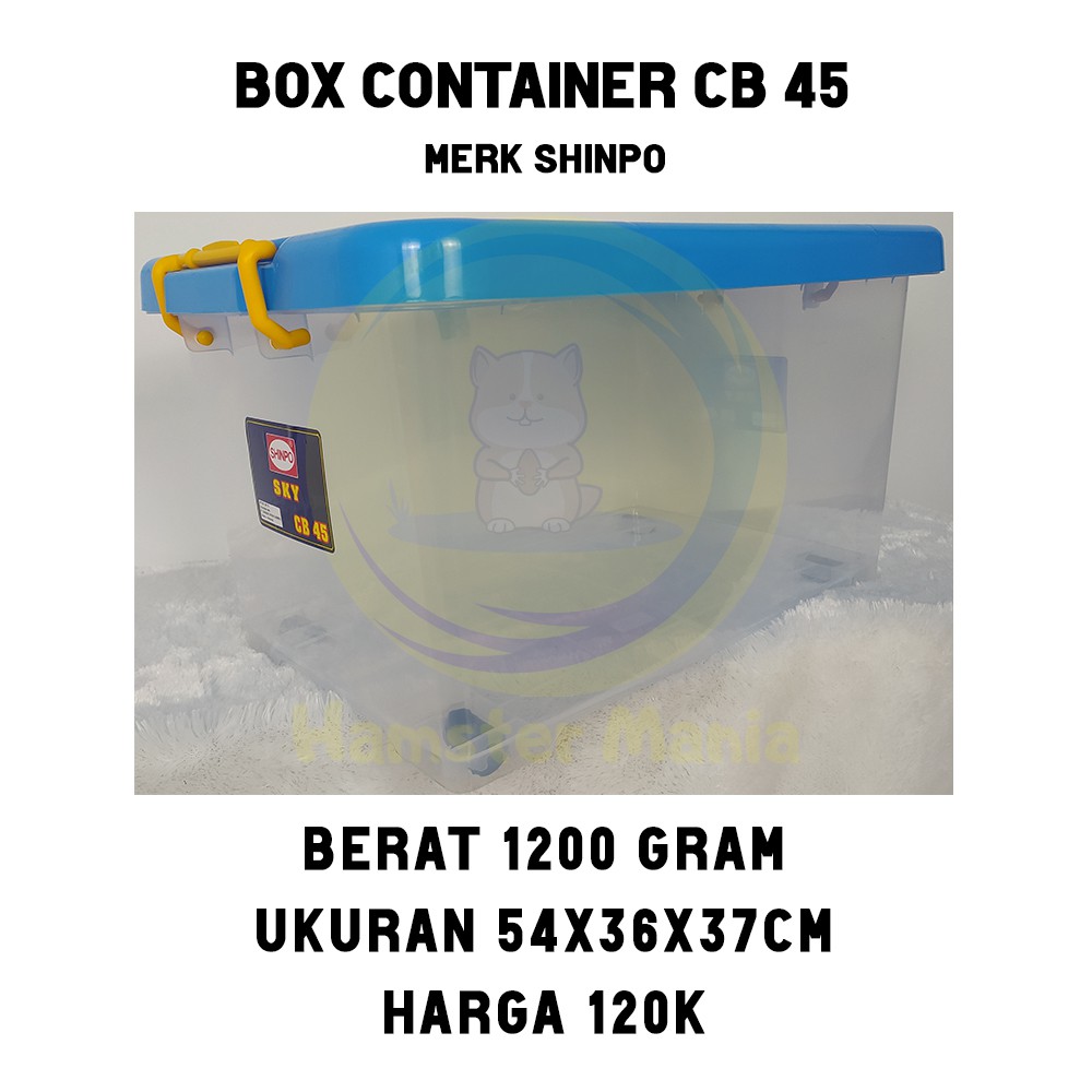 Jual Box Container CB 45 kandang hamster kandang landak kandang reptil ...