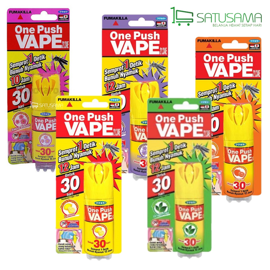 Jual VAPE ONE PUSH Cairan Pembasmi Nyamuk [Untuk 30 Hari] | Shopee ...