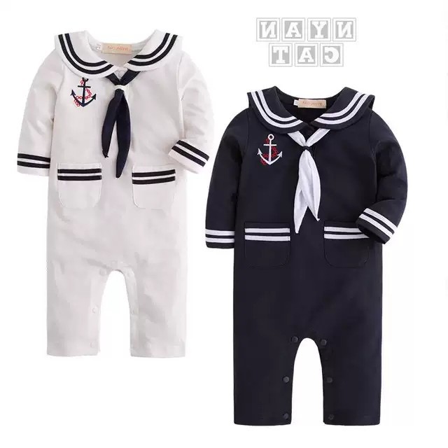 Jual Baju Sailor Kostum Pelaut Import Lengan Panjang Murah | Shopee ...