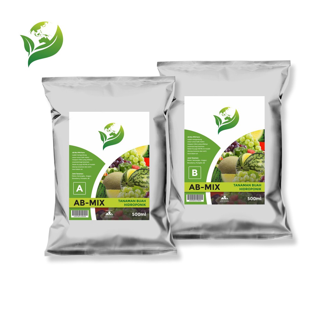 Jual AB MIX TANAMAN BUAH 500 ML (SACHET) KONSENTRAT BUBUK PUPUK/NUTRISI ...