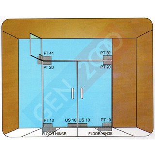 Jual Penjepit Pintu Kaca Frameless Patch Fitting PT 10 Bottom Glass ...