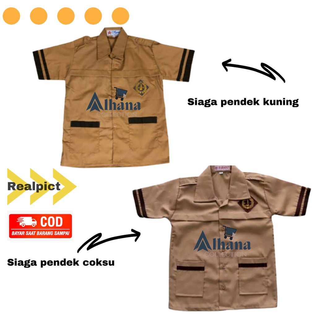 Jual SERAGAM SEKOLAH SD HEM ATASAN PRAMUKA SIAGA PENDEK KEMEJA SIAGA ...