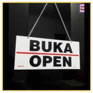 Jual Akrilik Open Close Pintu / Papan Open Close / Buka Tutup Akrilik ...