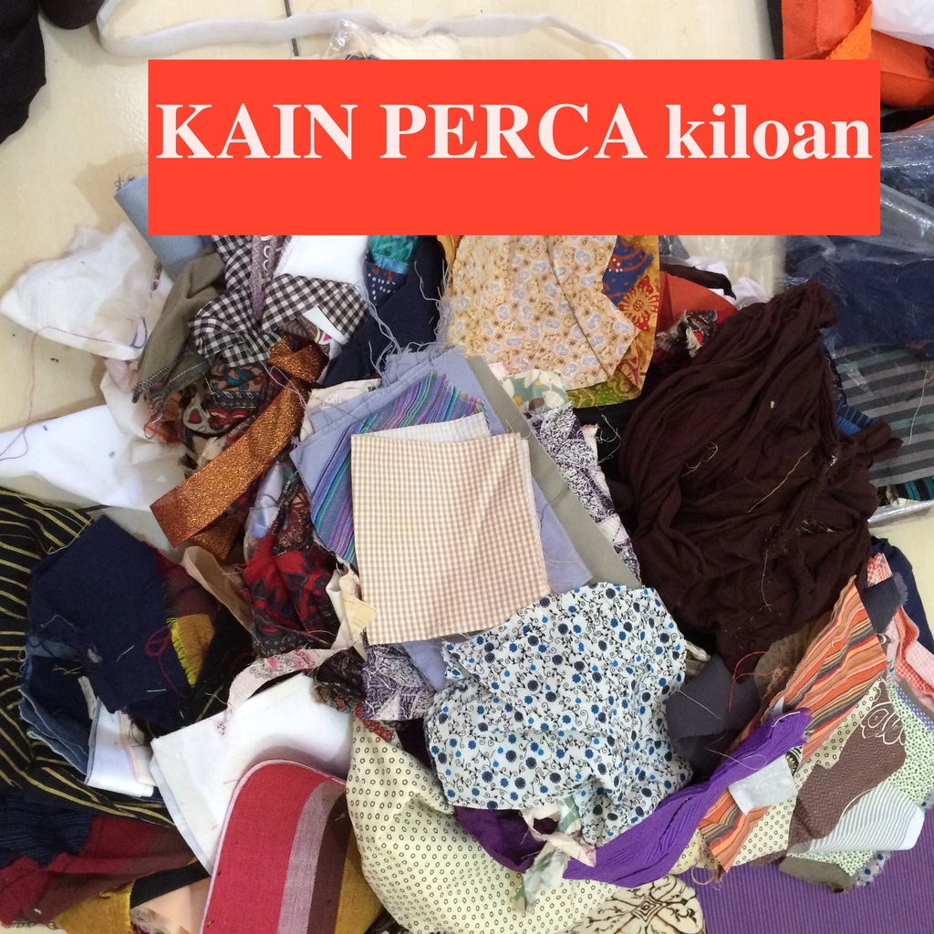 Jual Bahan perca sisa potongan murah kilo an / Kain Perca Murah Bogor ...