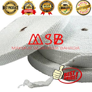 Jual ASBES PITA 3" / ASBESTOS CLOTH TAPE 3" /PACKING - TAHAN PANAS ...
