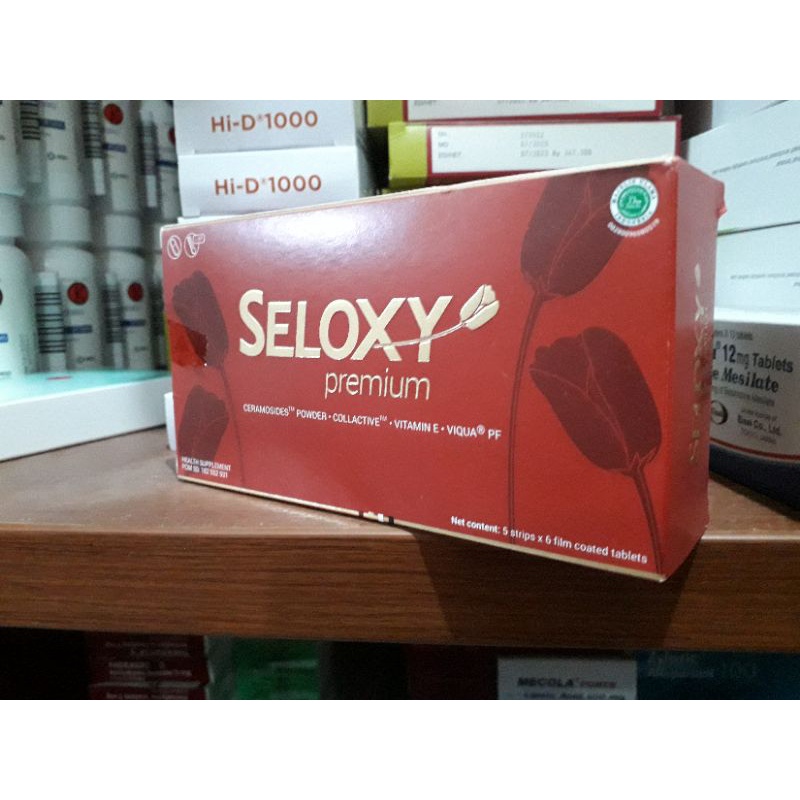 Jual SELOXY PREMIUM ( DUS 30TABLET) SUPLEMEN KESEHATAN KULIT DENGAN ...