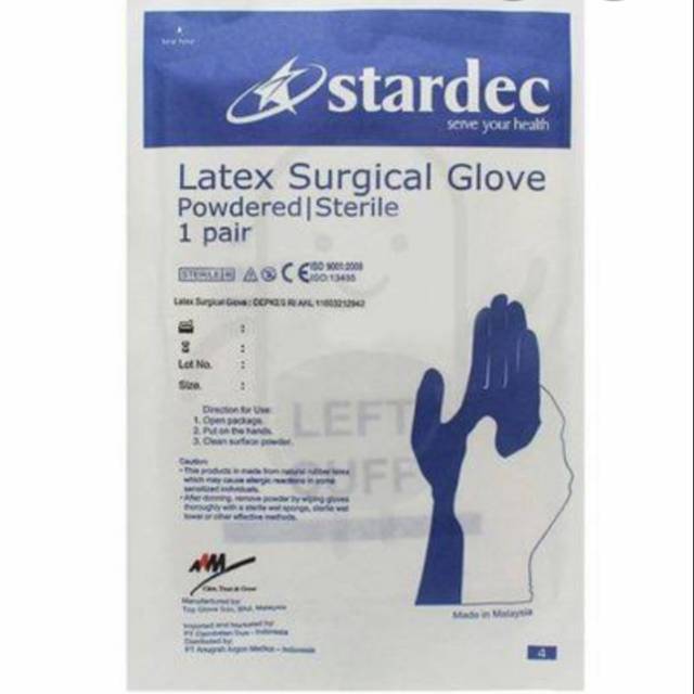 Jual STARDEC SURGICAL GLOVES / SARUNG TANGAN STERIL / HANDSCOON ...