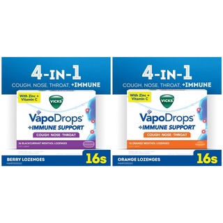 Jual Permen VICKS VapoDrops + Immune Support Lozenges isi 16pcs ...