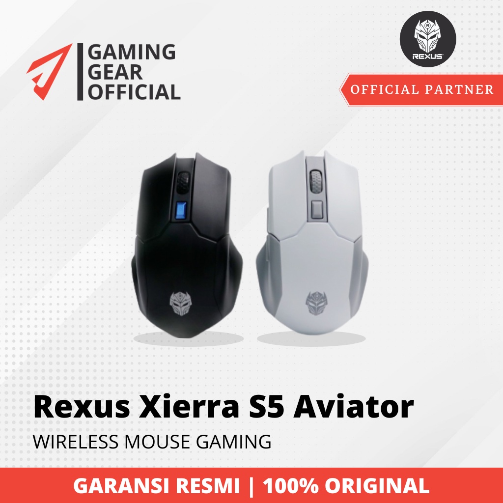 Jual [100% ORI] Rexus Mouse Wireless Gaming Xierra S5 Aviator NEW ...