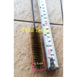 Jual Sikat kawat kuningan union diameter 25 mm panjang 25 cm sikat pipa ...