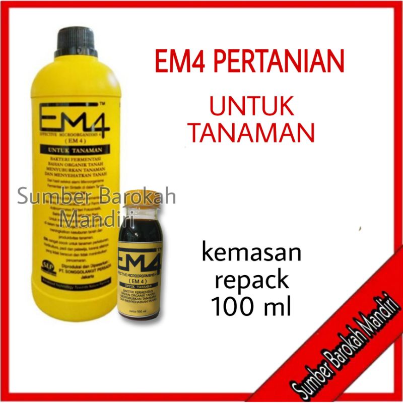 Jual Repack 100ml EM4 Pertanian Botol Kuning Bahan Pembuat Kompos ...