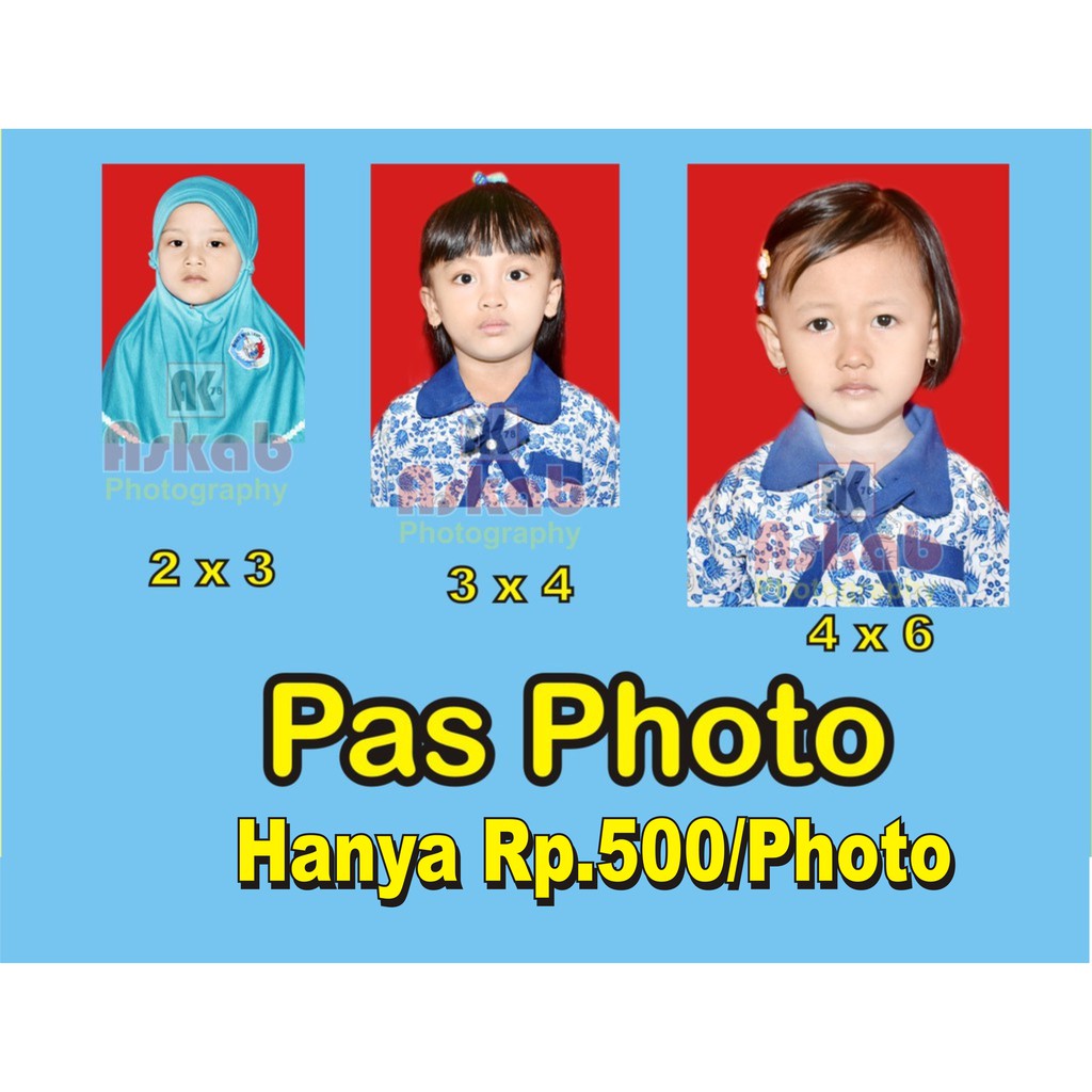 Jual Cetak Pas Photo Ijazah, Rapot, Passport, Lamaran Kerja 2X3, 3X4 ...