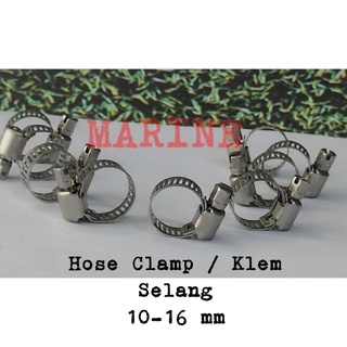 Jual KLEM SELANG / PENGIKAT BESI STAINLESS STEEL 304. 10-16MM | Shopee ...
