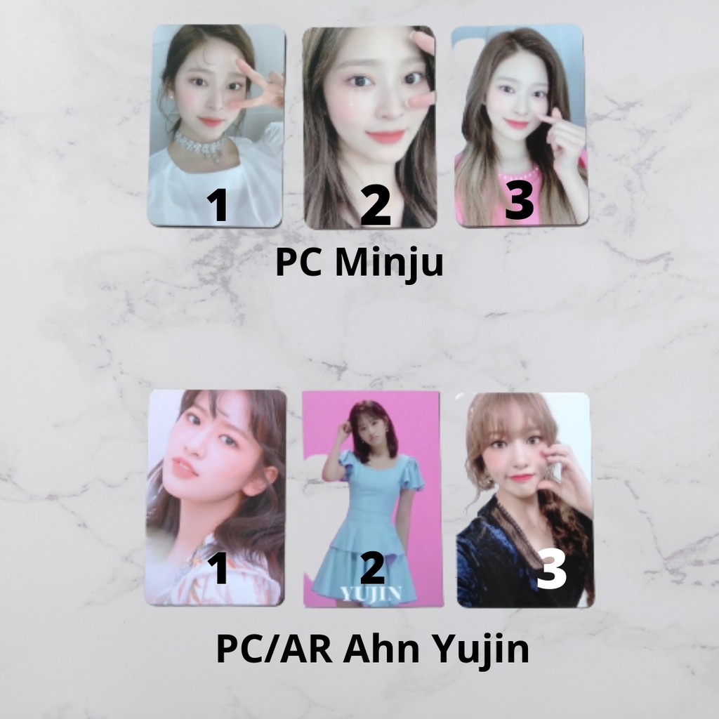 Jual PHOTOCARD/AR CARD KIM MINJU AHN YUJIN - ONEIRIC DIARY HEART*IZ ...