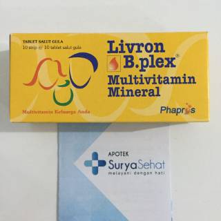 Jual Livron B-Plex 1 Box isi 100 tablet Phapros Indonesia|Shopee Indonesia