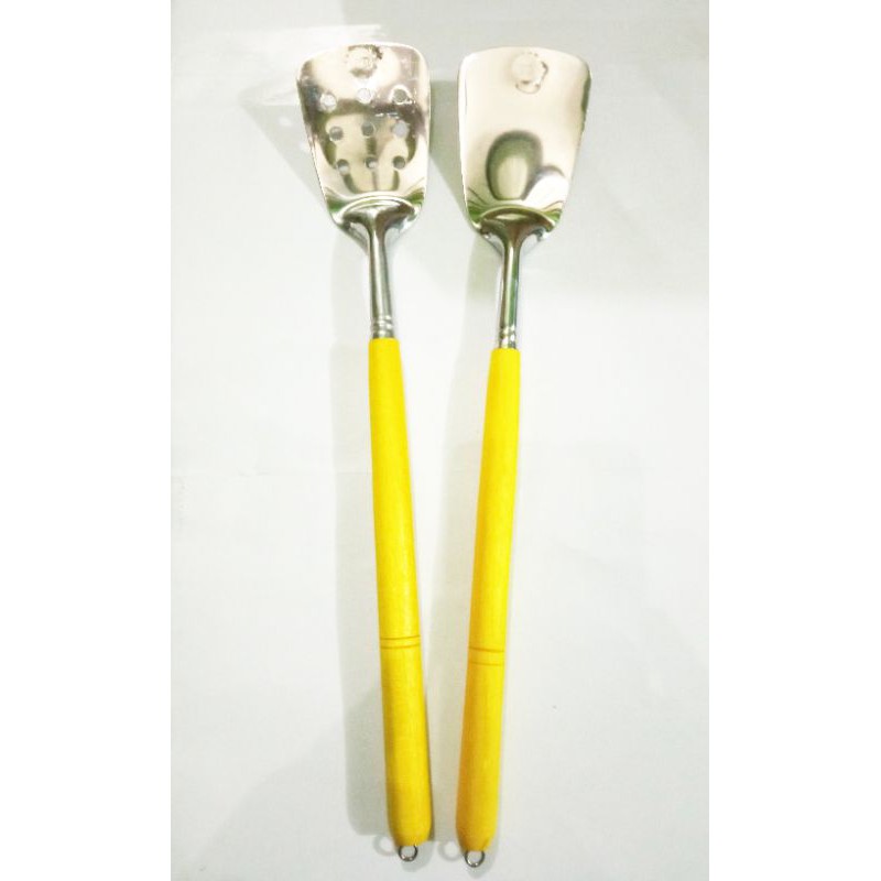 Jual Sodet/susuk/spatula stainless gagang kayu | Shopee Indonesia