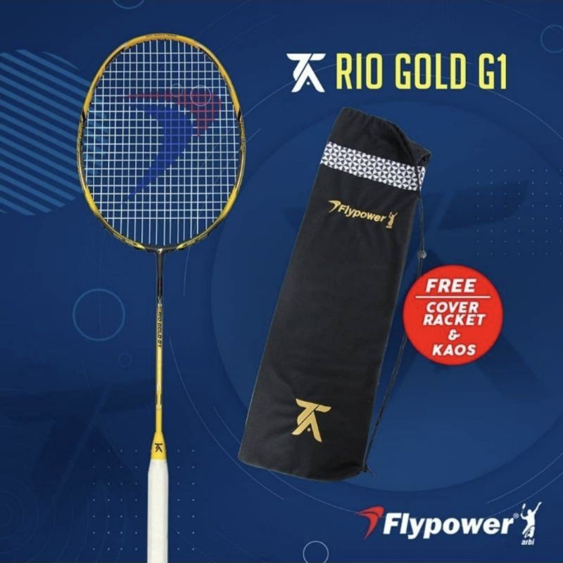 Jual Raket Flypower Rio Gold G1 Original | Shopee Indonesia
