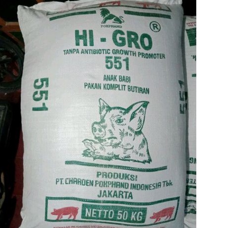 Jual Pur Hi Grow 551 Repack 1 Kg Pokphand Pakan Ayam Burung Pelet ...