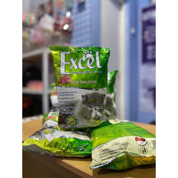Jual excel makanan kucing 500g | Shopee Indonesia