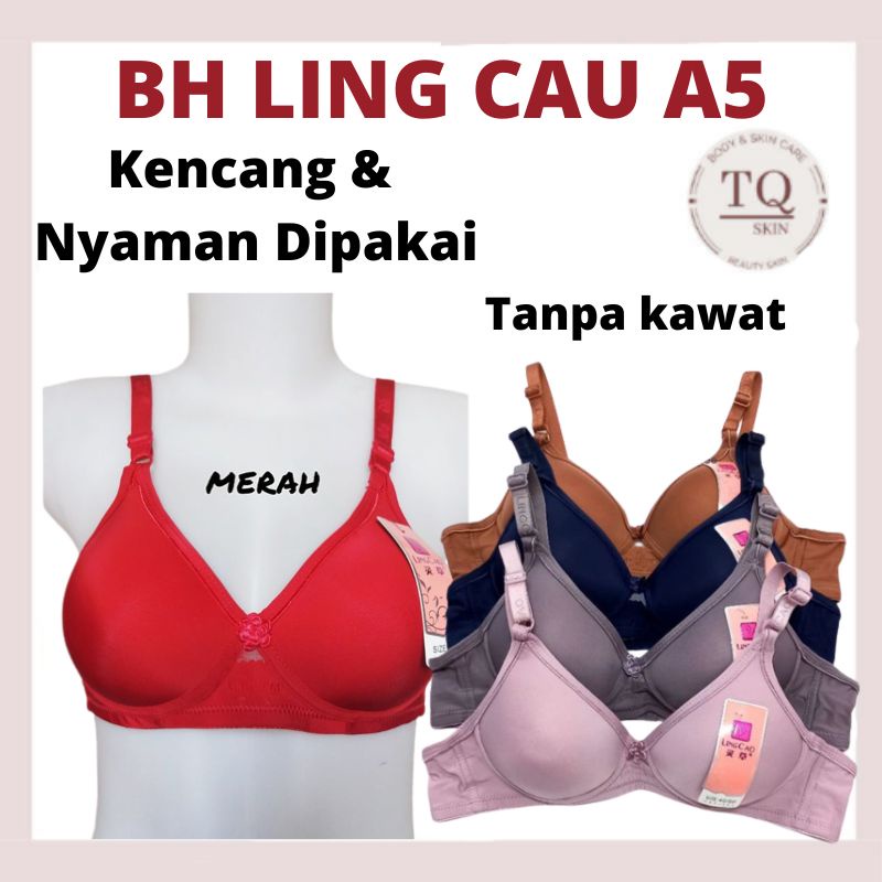 Jual BH BRA Tanpa Kawat Wanita Ling Cau A5 Remaja Dewasa Jumbo Ling Cau A5 | Shopee Indonesia