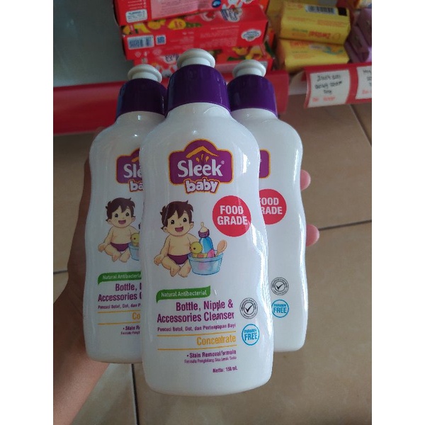 Jual Sleek Pencuci Botol dan peralatan bayi 150ml | Shopee Indonesia