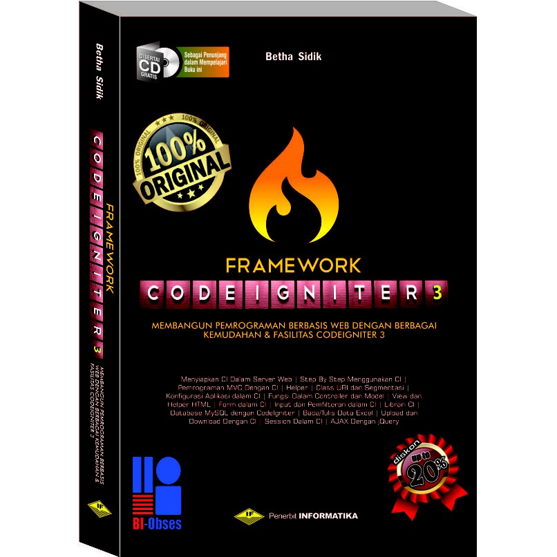 Jual FRAMEWORK CODEIGNITER 3 +CD | Shopee Indonesia