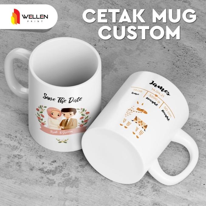 Jual Mug Keramik Print Custom Design Nama Logo Cetak Souvenir Cangkir ...