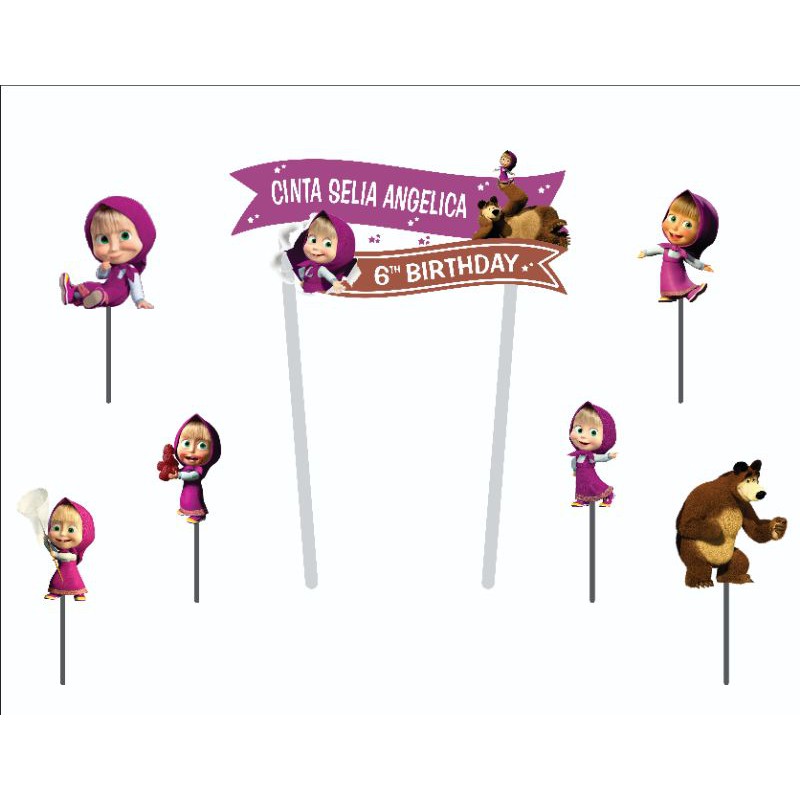 Jual Topper Masha And The Bear PAKE NAMA | Shopee Indonesia