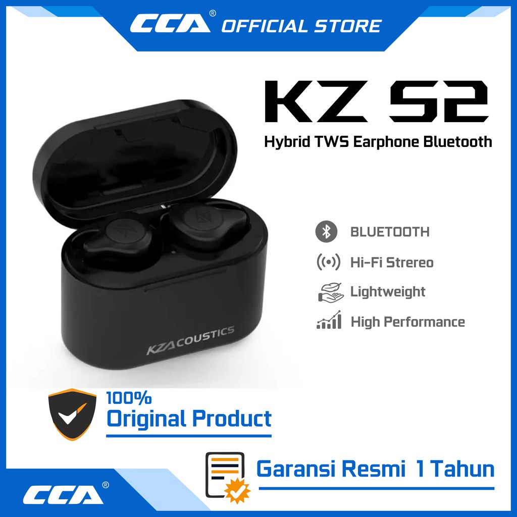 Jual KZ S2 Knowledge Zenith Hybrid TWS Earphone Bluetooth with Gaming ...